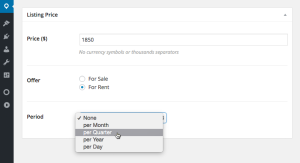 Change Rental Periods | WPCasa Documentation