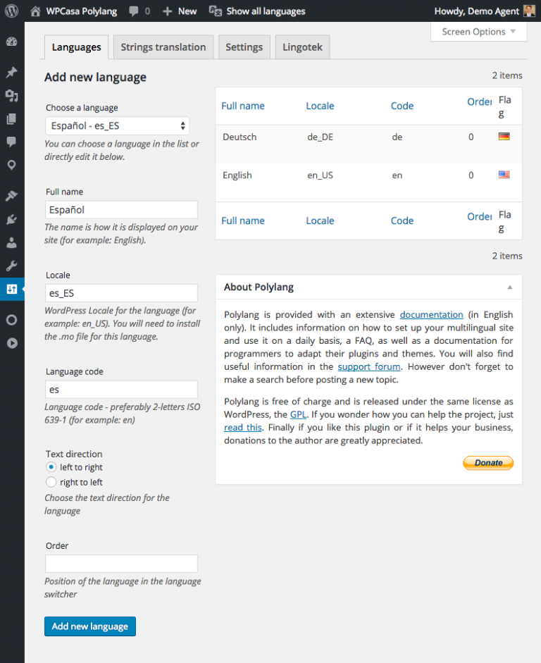 WPCasa Polylang | WPCasa Documentation