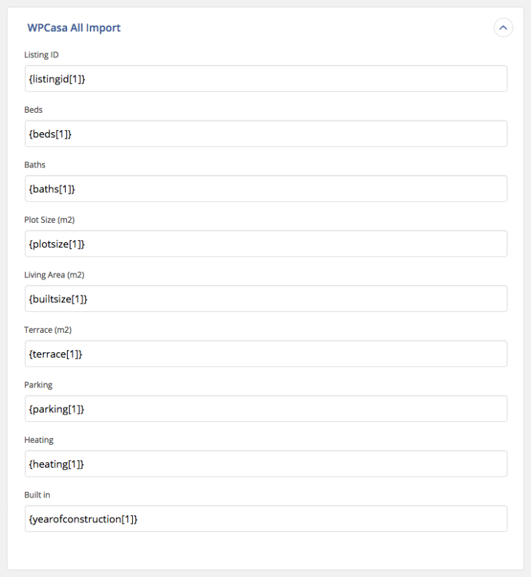 WPCasa All Import | WPCasa Documentation