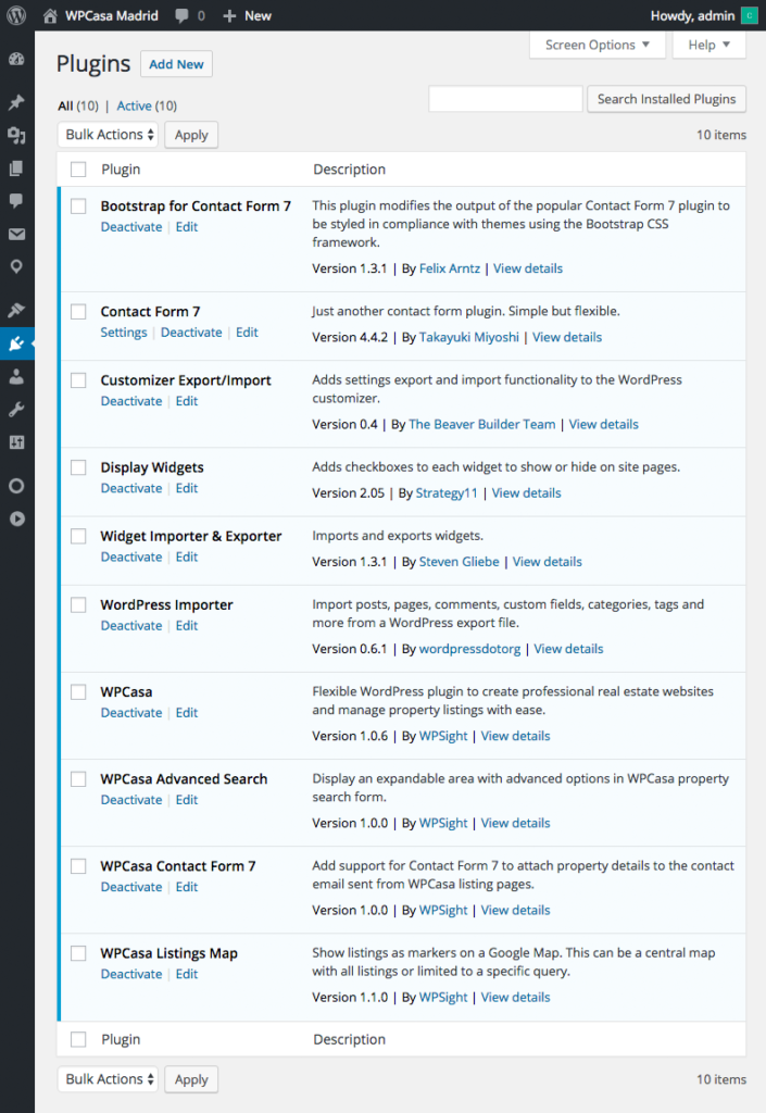 Installing WPCasa Madrid | WPCasa Documentation